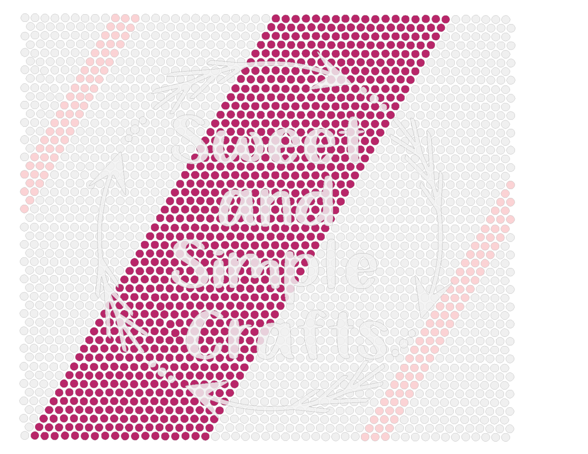 Double Swirl rhinestone template SS20 – Sweet and Simple Crafts